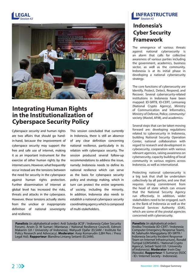 National ID-IGF Dialogue 2016 Summary | PDF