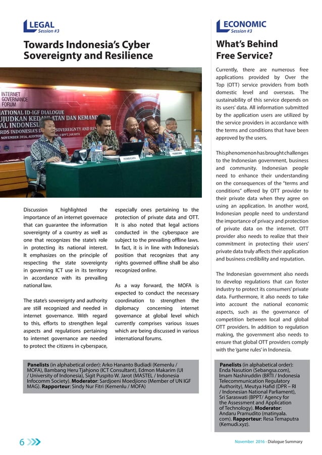 National ID-IGF Dialogue 2016 Summary | PDF