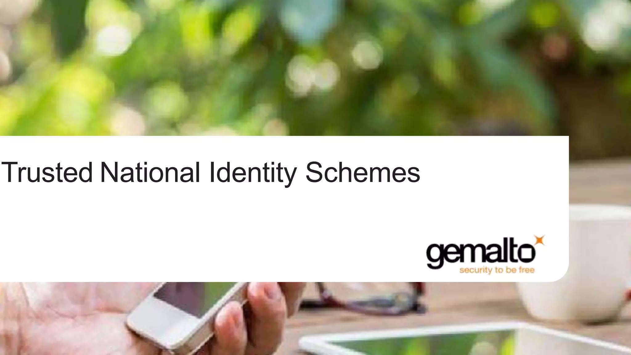 National identity schemes - digital identity - national ID ...