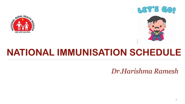 National immunisation schedule by Dr. Harishma .pdf | Infectious ...