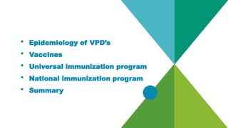 National immunization - immunization program, NIS, IAP | PPTX