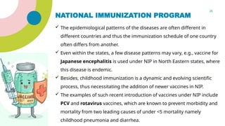 National immunization - immunization program, NIS, IAP | PPTX
