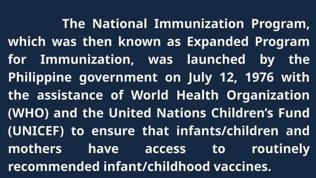 NATIONAL IMMUNIZATION PROGRAM.pptx………….. | PPTX