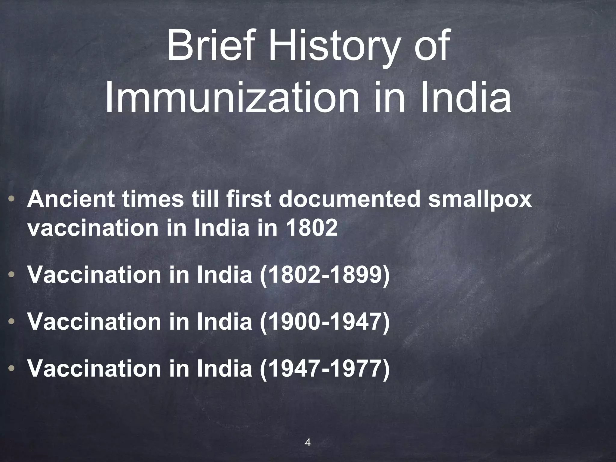 Evolution of Immunization Programme in India with recent update | PPTX