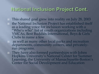 National inclusion project powerpoint | PPTX