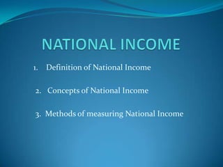 National income | PPT