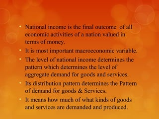National income | PPT | Business | Business and Finance