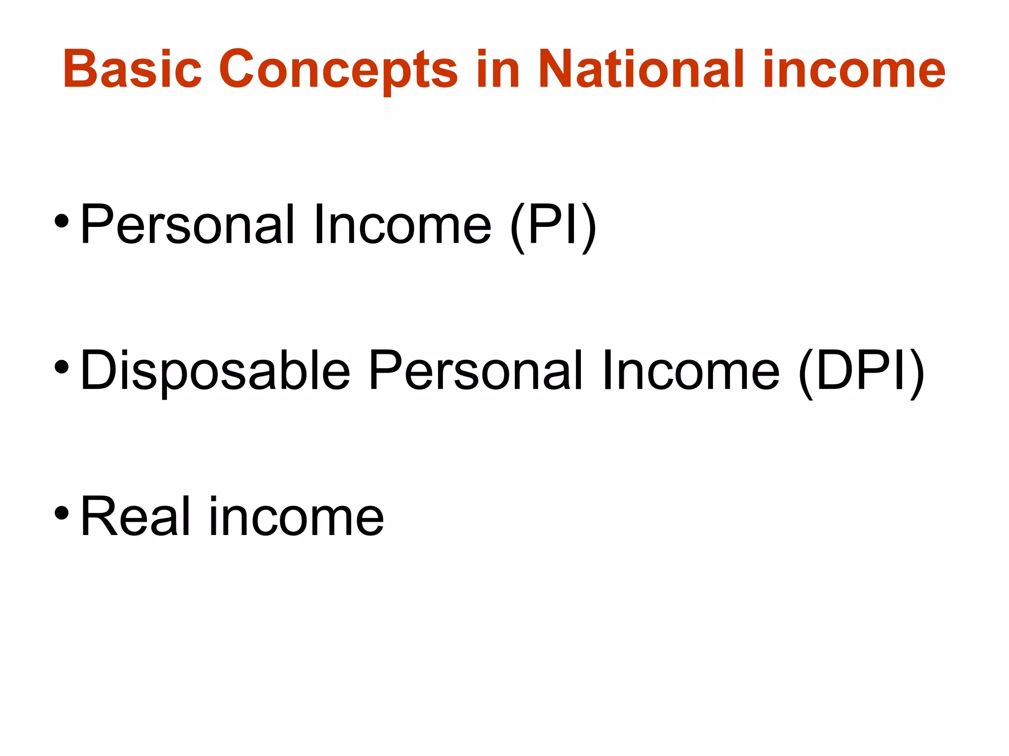 National income | PPT