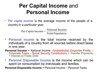 National income methods & concepts & circular flow | PPT
