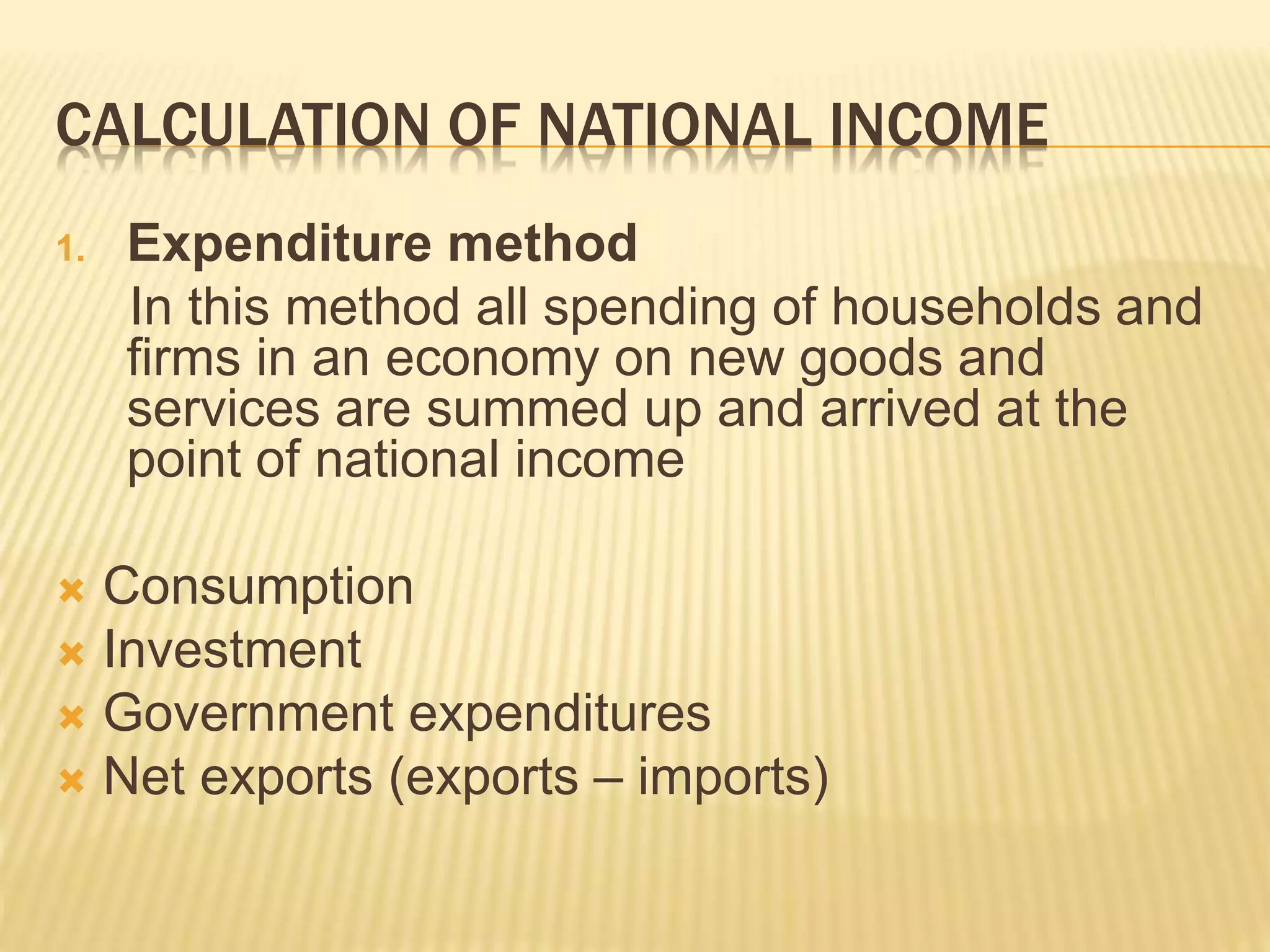 National income and its calculation | PPTX
