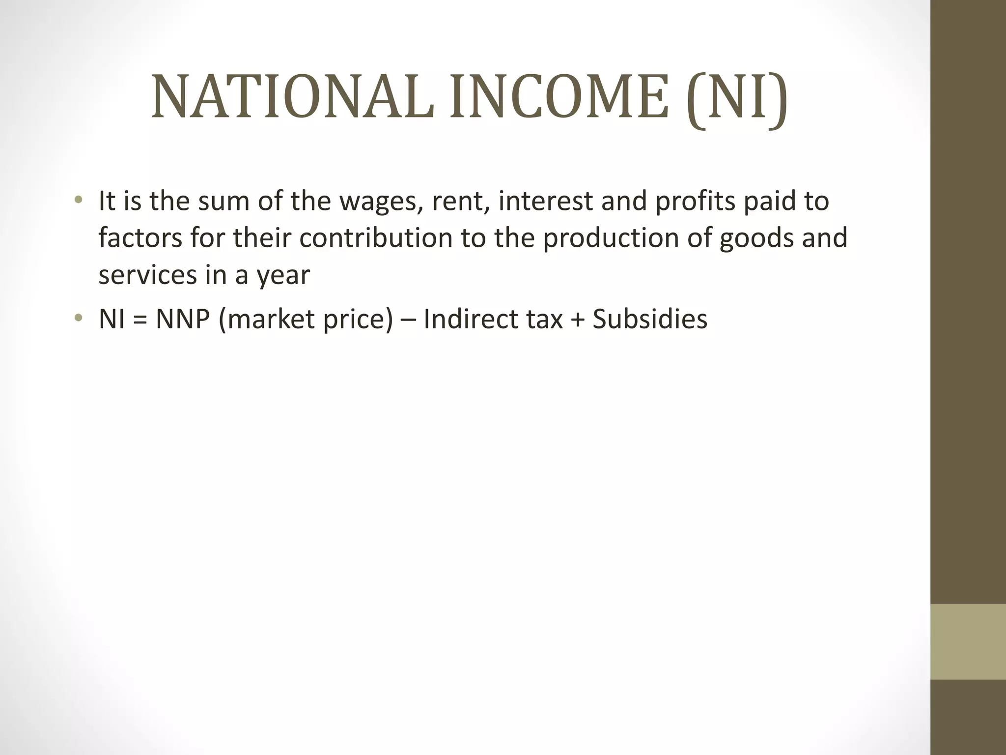 National income | PPTX | Government Support and Welfare | Financial ...