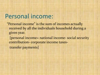 National income | PPTX