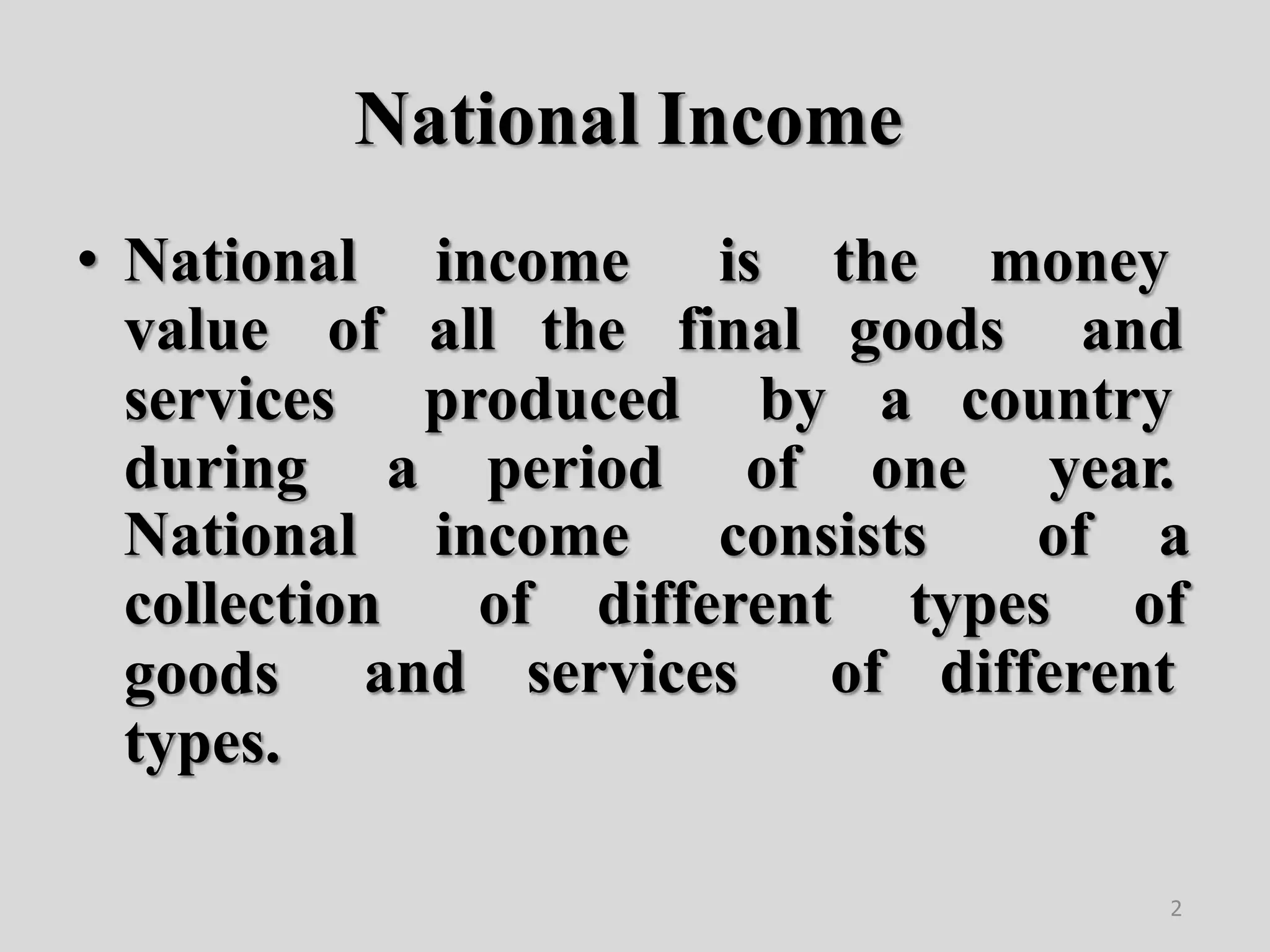 National Income | PPTX