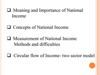 National income By Prof. Padmvati Patil | PPTX