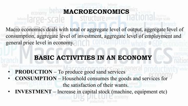 NATIONAL INCOME UNIT 1 CIRCULAR FLOW OF INCOME, CONVERSION, VALUE ADDED ...