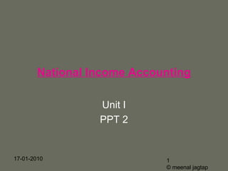 National income accounting | PPT