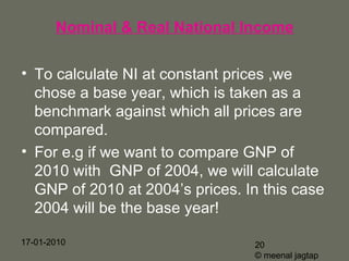 National income accounting | PPT