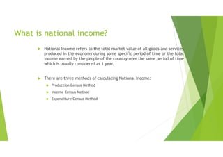 National Income Accounting by manav jaiswal power point | PPT