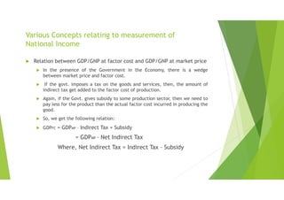 National Income Accounting by manav jaiswal power point | PPT