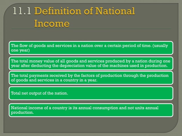 National Income Accounting | PPTX