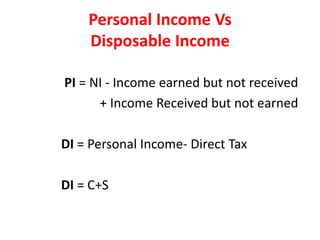 National income accounting | PPTX