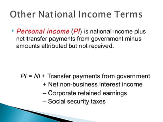 National income accounting | PPT | Business Accounting & Finance | Business