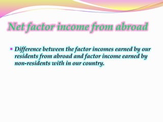 National income and related aggregates | PPTX