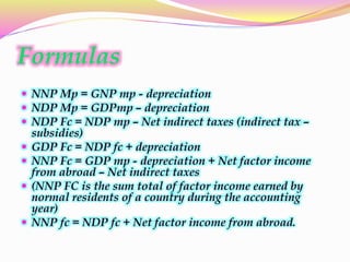National income and related aggregates | PPTX