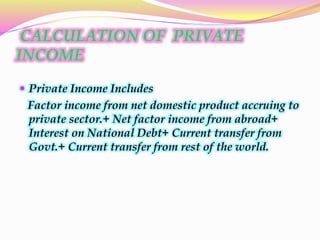 National income and related aggregates | PPTX