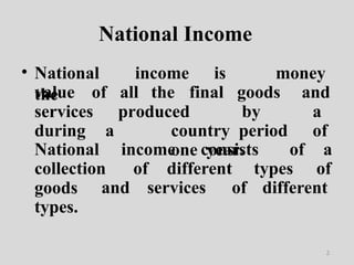 NATIONAL INCOME for M B A FIRST SEM CO 5.pptx