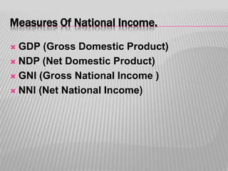 Measurement of National Income-concepts simplified | PPT
