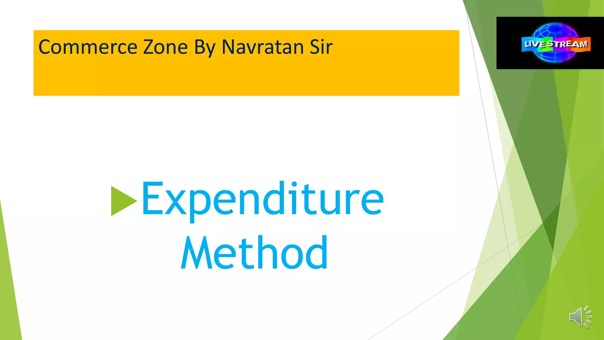 National income (expenditure method) | PPTX