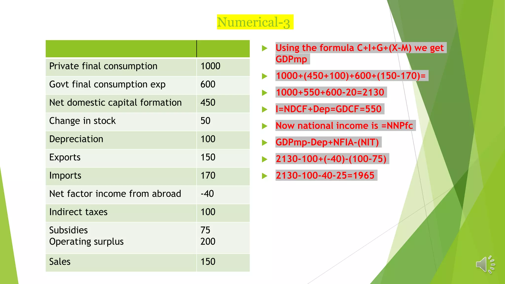 National income (expenditure method) | PPTX