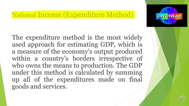 National income (expenditure method) | PPTX