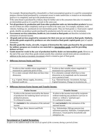 National income important notes | PDF
