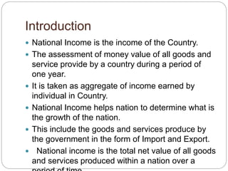 National Income by Manish Rangari | PPT
