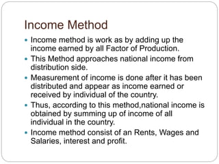 National Income by Manish Rangari | PPTX