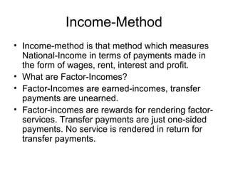National income measurement | PPT