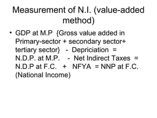 National income measurement | PPT