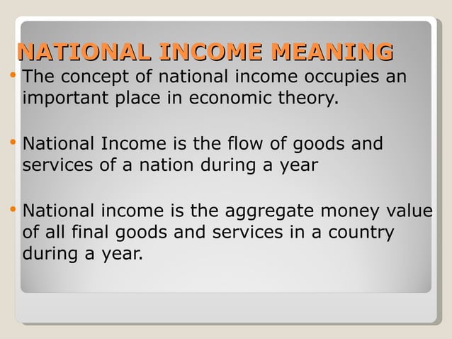 National income power point a.meenaiah | PPT | Business | Business and ...