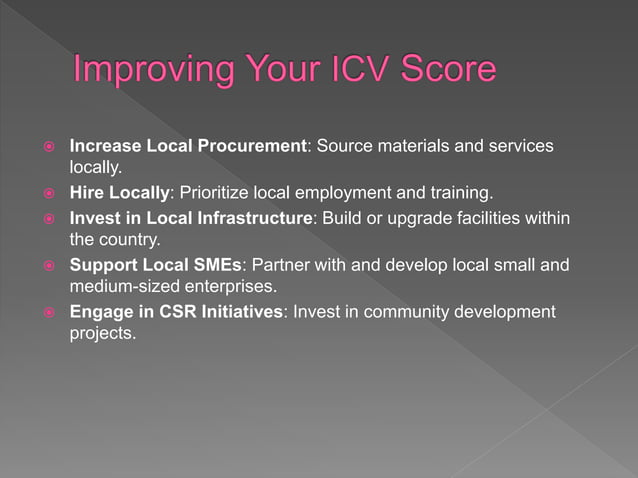 National in country value certificate ( ICV certificate.pptx | Business | Business and Finance