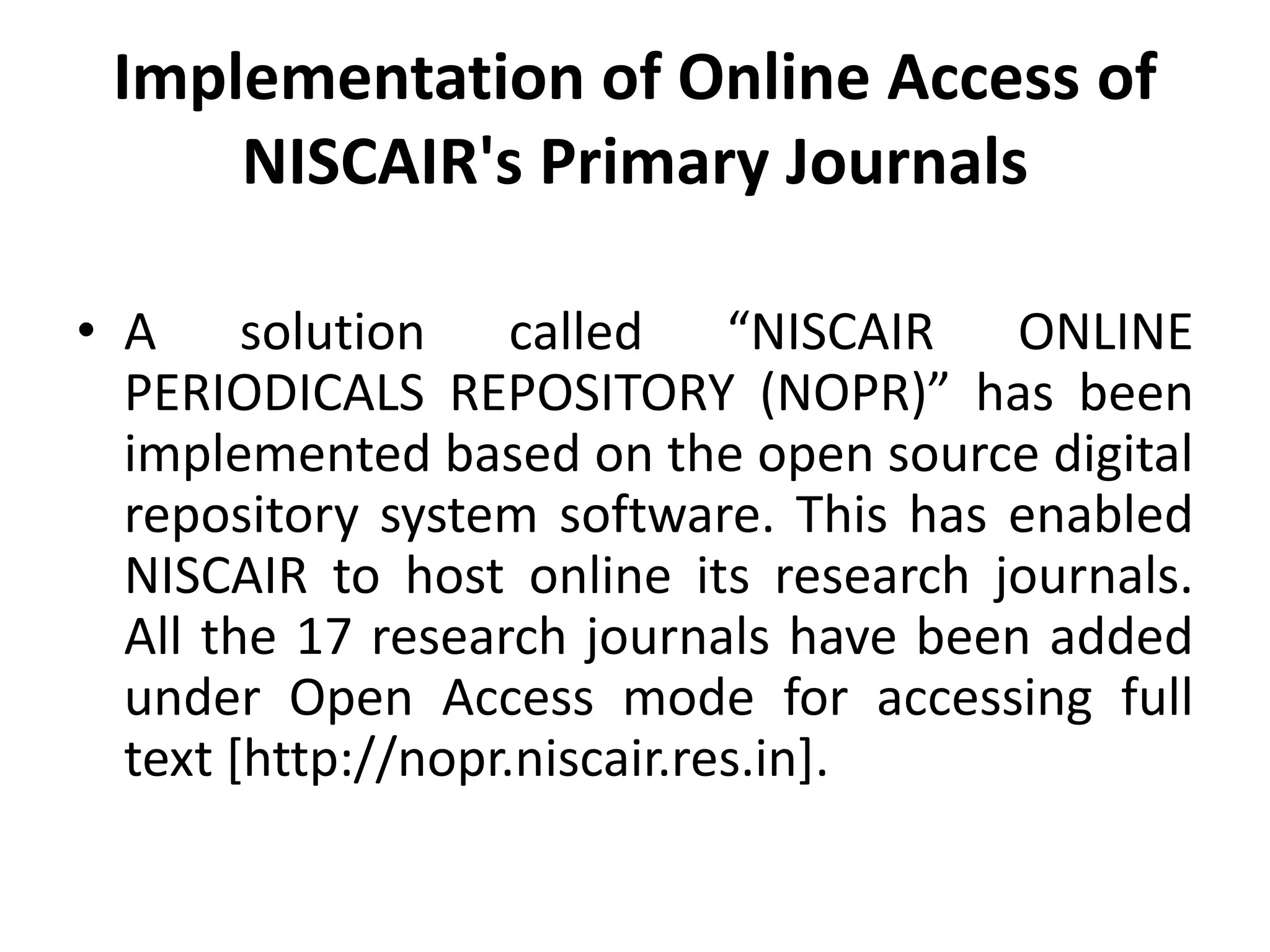 National information infrastructure (nii) | PPT