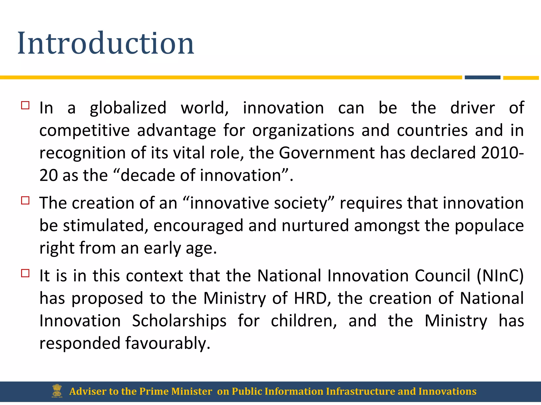 National Innovation Scholarships | PPT