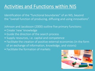 National Innovation Systems | PPT