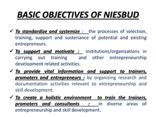 National institute for entrepreneurship and small business development | PPTX