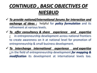 National institute for entrepreneurship and small business development | PPTX