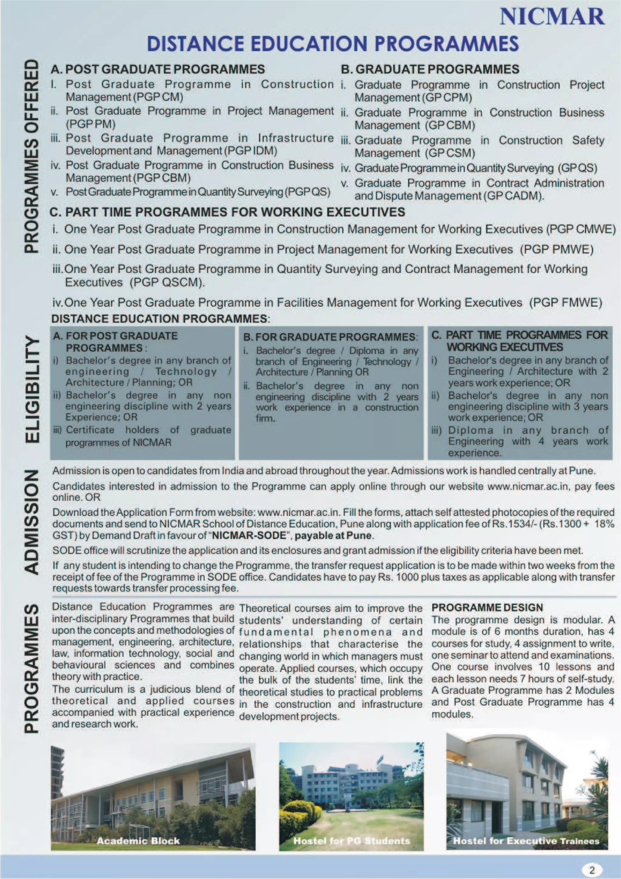 National Institute of Construction Management and Research (NICMAR ...