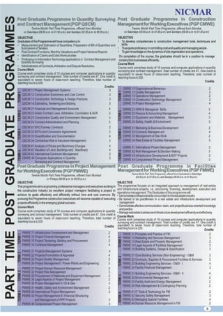 National Institute of Construction Management and Research (NICMAR ...