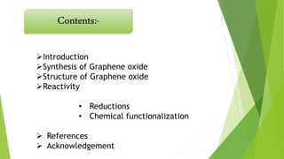 A review on Graphene Oxide | PPTX