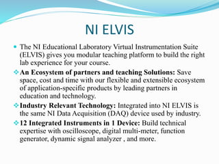 National instruments for Academics: labview multisim & elsvi | PDF